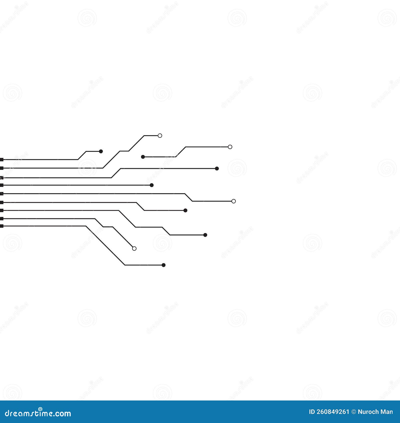 Circuit Vector Illustration Design Template. Stock Vector ...