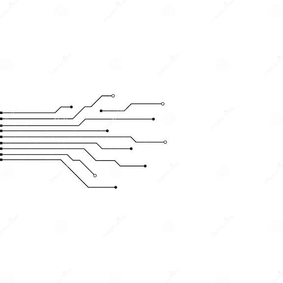 Circuit Vector Illustration Design Template. Stock Vector ...