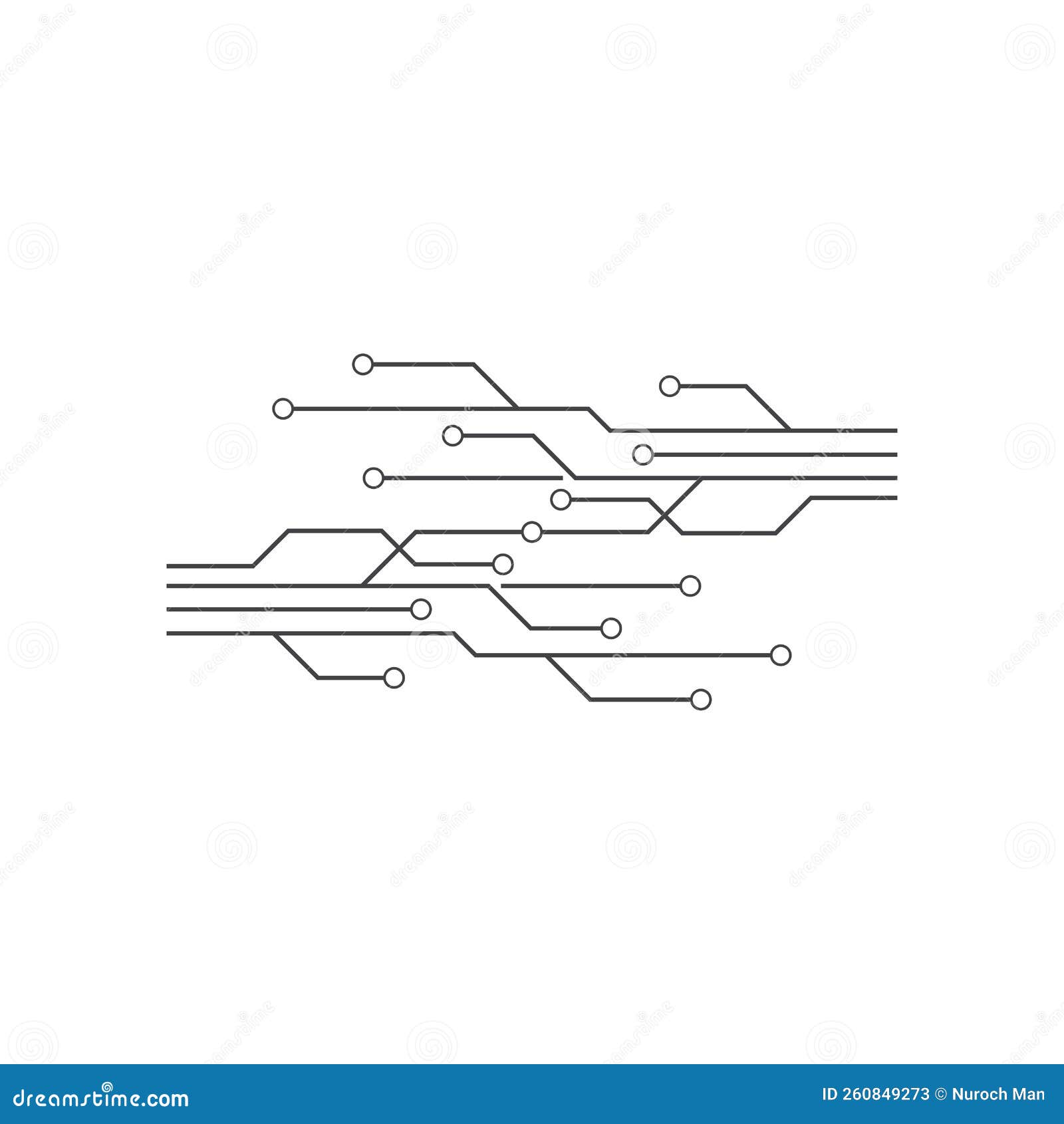 Circuit Vector Illustration Design Template. Stock Vector ...