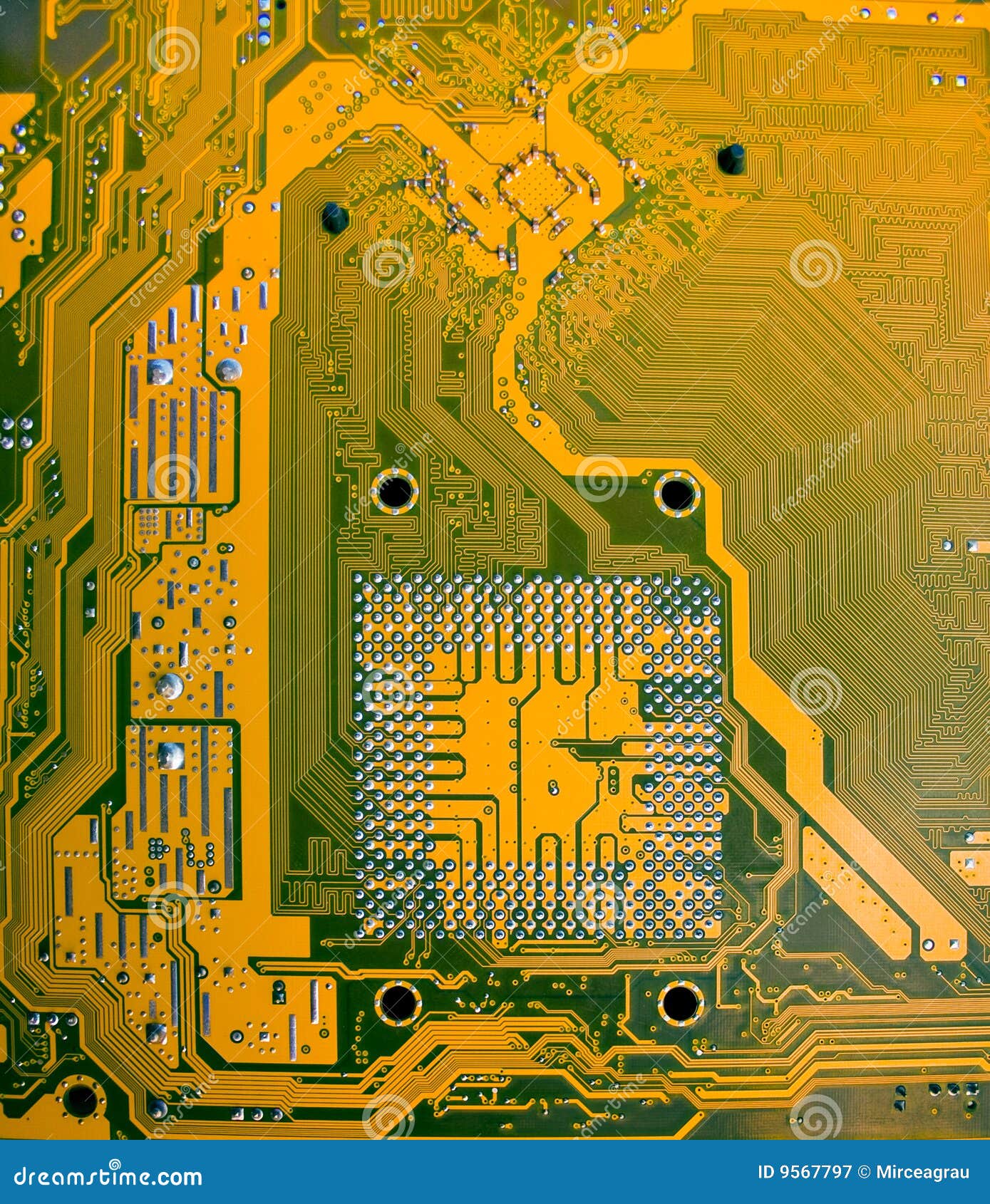 Circuito electrónico imagen de archivo. Imagen de procesador - 9567797