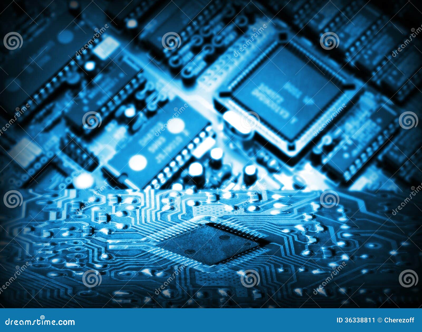 Circuito Integrado Futurista Imagen de archivo - Imagen de futuro ...