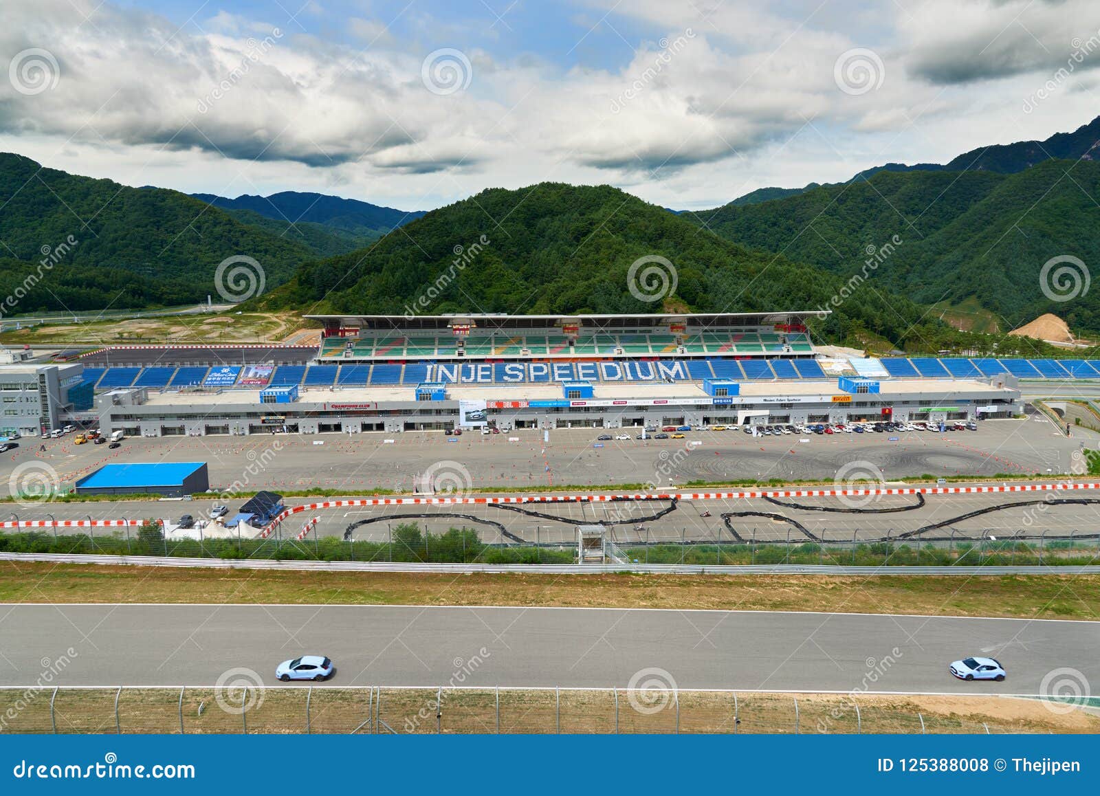 Circuito Que Compite Con De Inje Speedium En Corea Foto de archivo ...