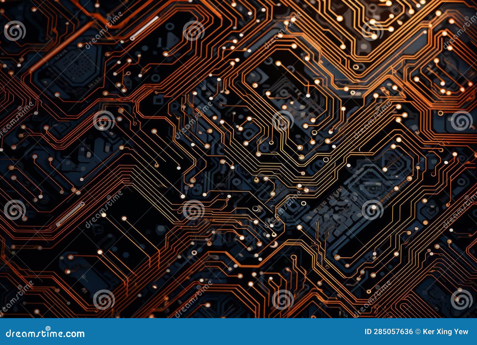 Circuitry Pattern with a Futuristic Touch Stock Illustration ...