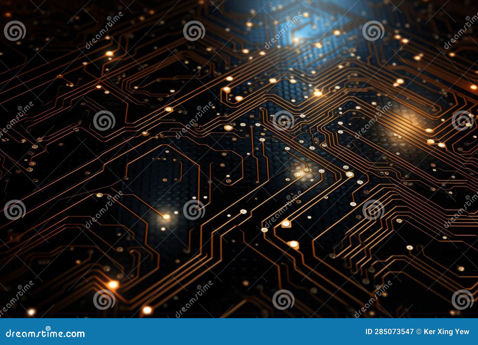 Circuitry Pattern with a Futuristic Touch Stock Illustration ...