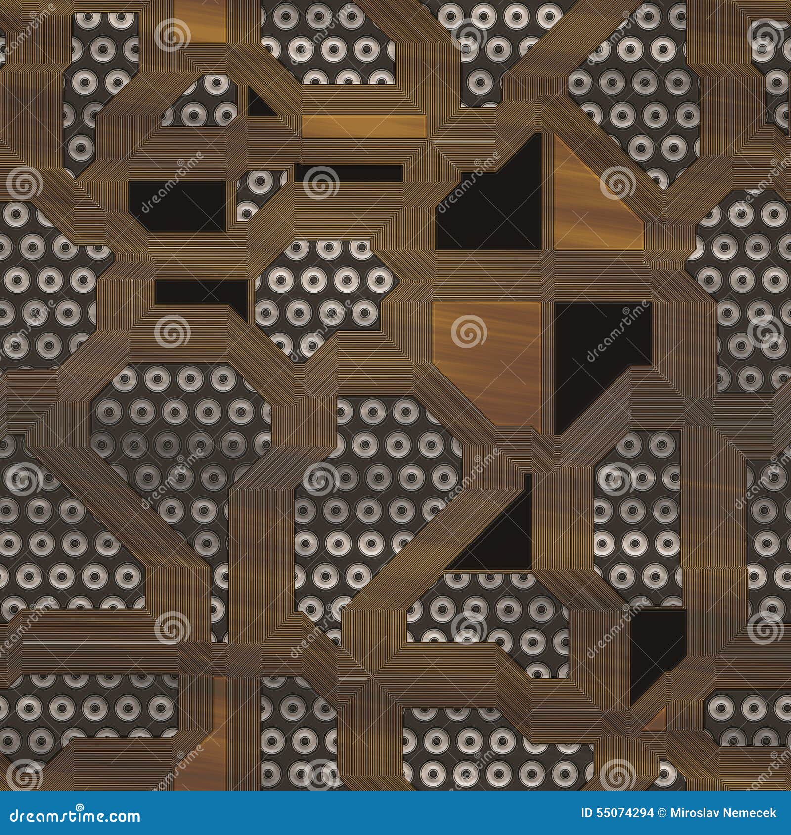 Circuits Abstract Seamless Generated Texture Stock Illustration ...