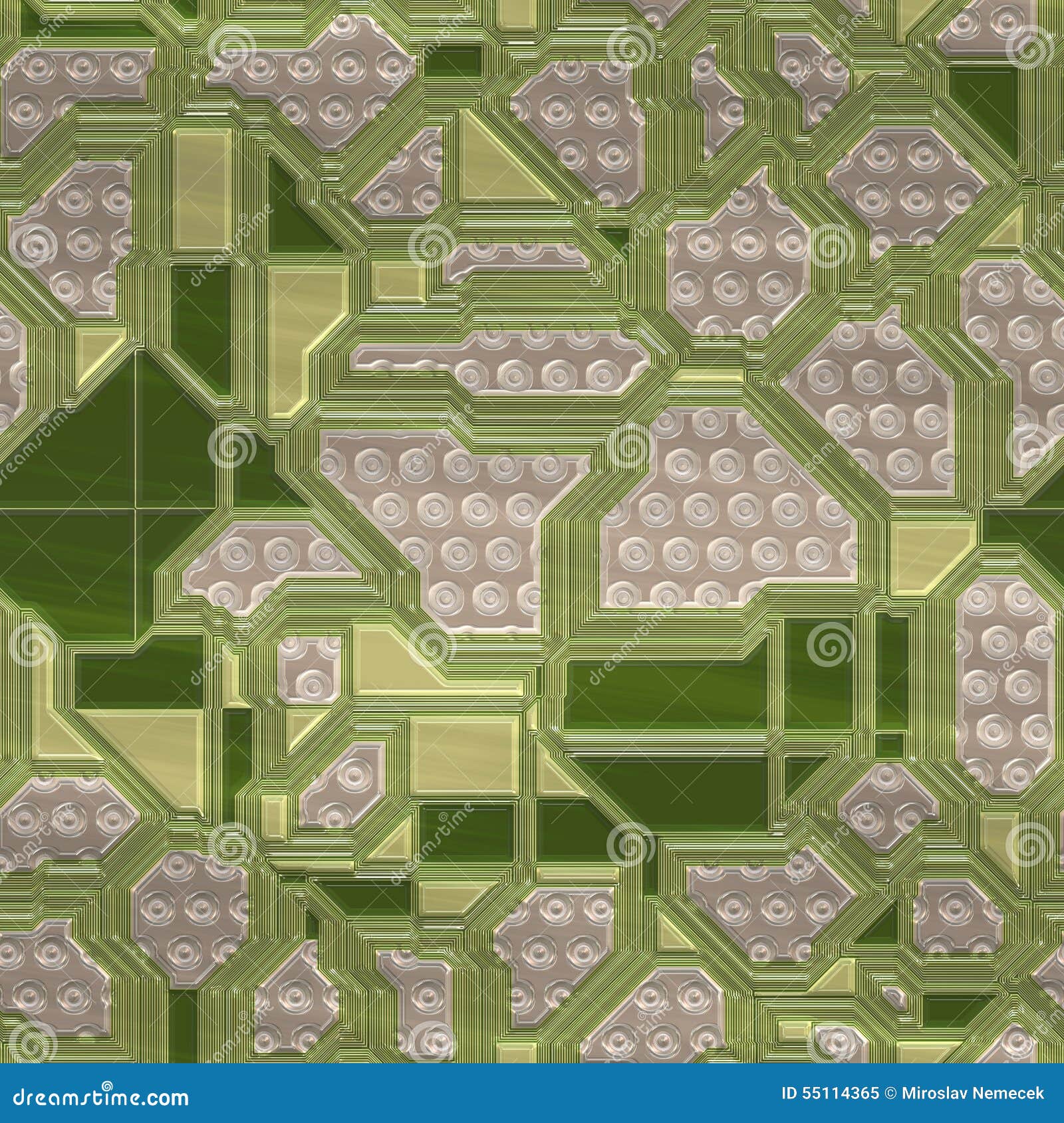 Circuits Abstract Seamless Generated Texture Stock Illustration ...