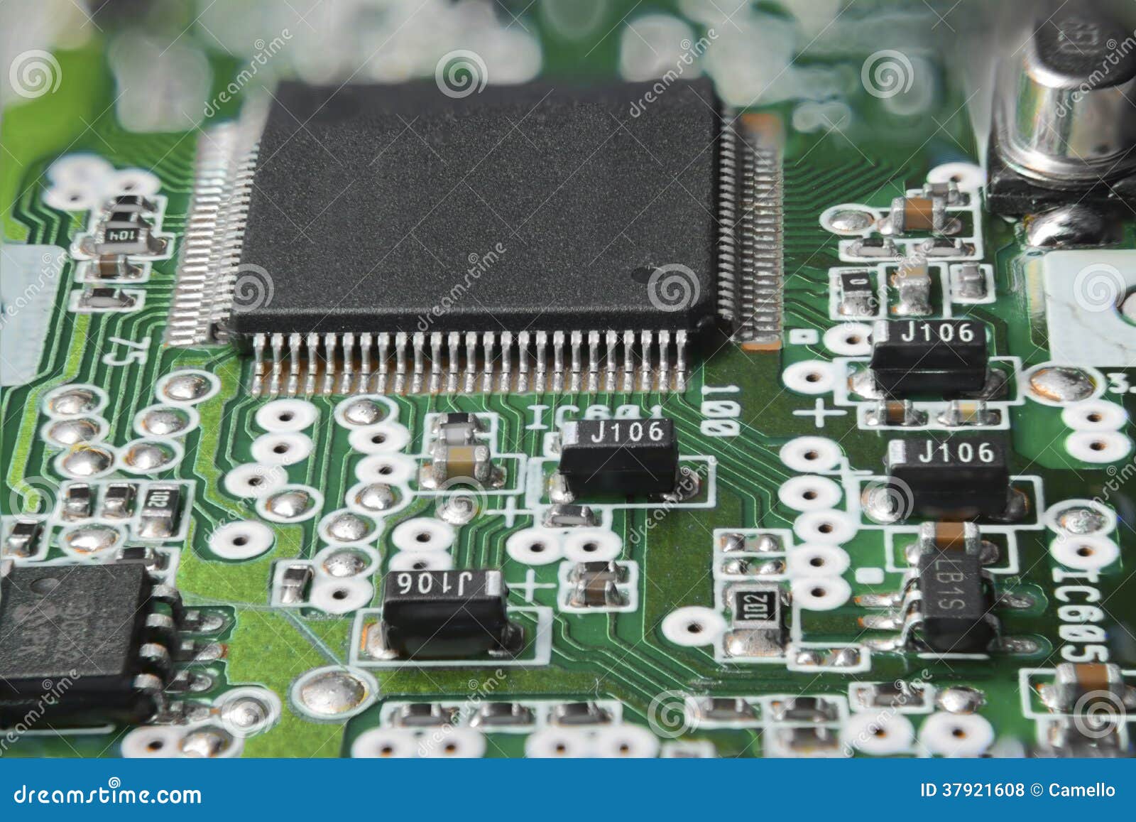 Circuits and chip stock photo. Image of electronic, engineering - 37921608