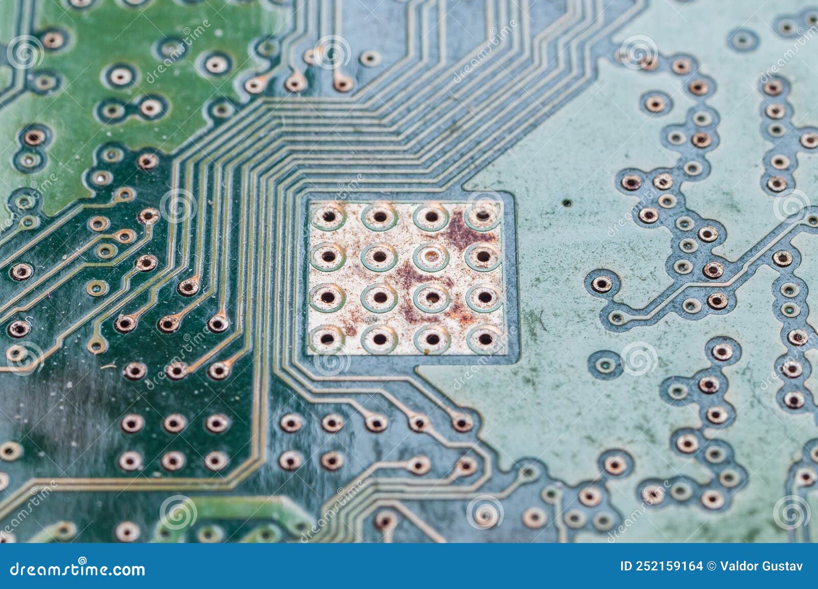 Circuits on the Hard Disk Backplane Stock Photo - Image of electronics ...