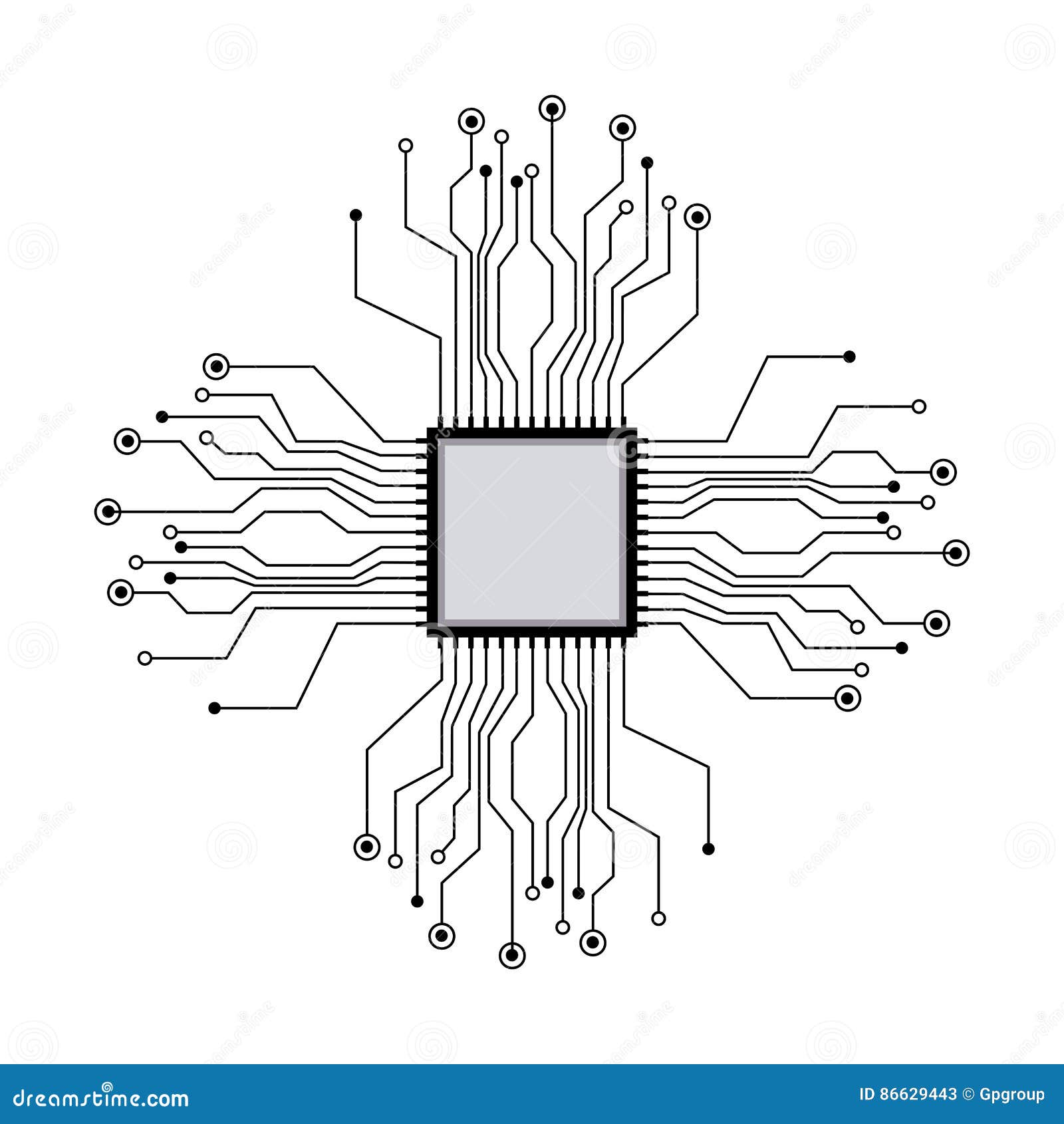 Circuits icon image stock stock illustration. Illustration of line ...