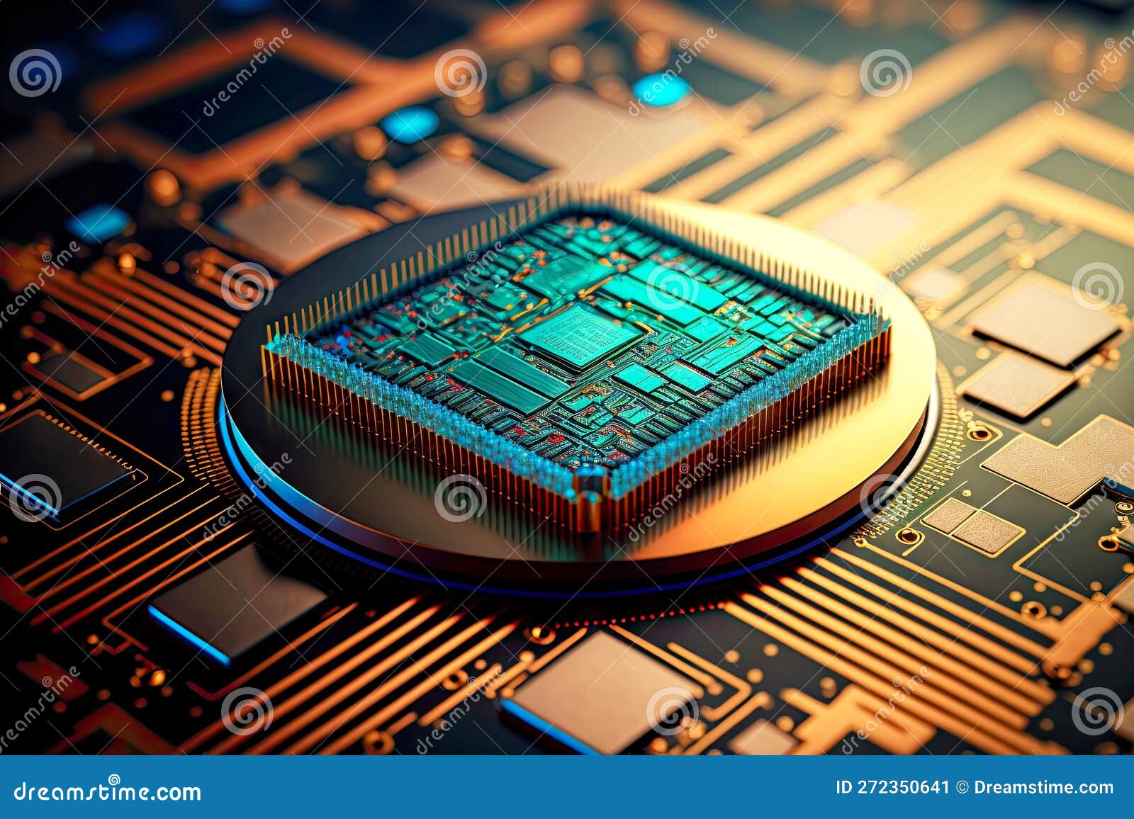 Circuits and Microchips for Technological Products Wafer Semiconductor ...