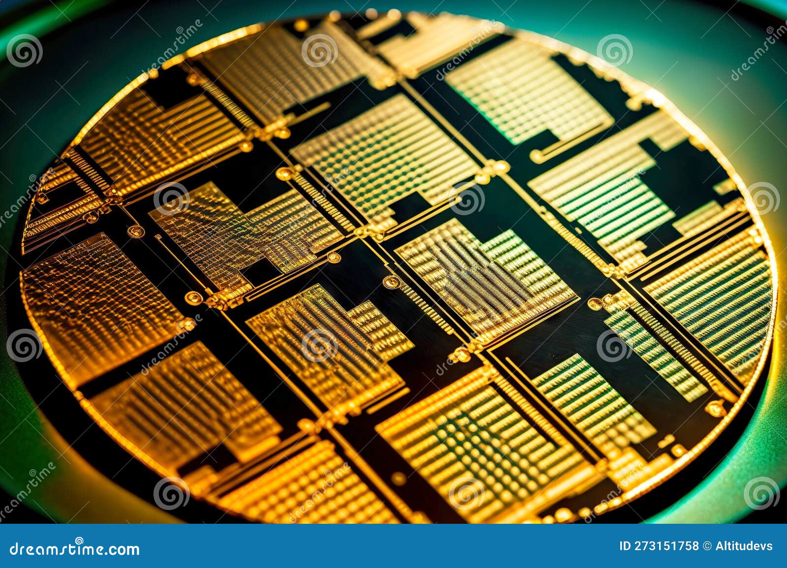 Circuits and Microchips for Technological Products Wafer Semiconductor ...