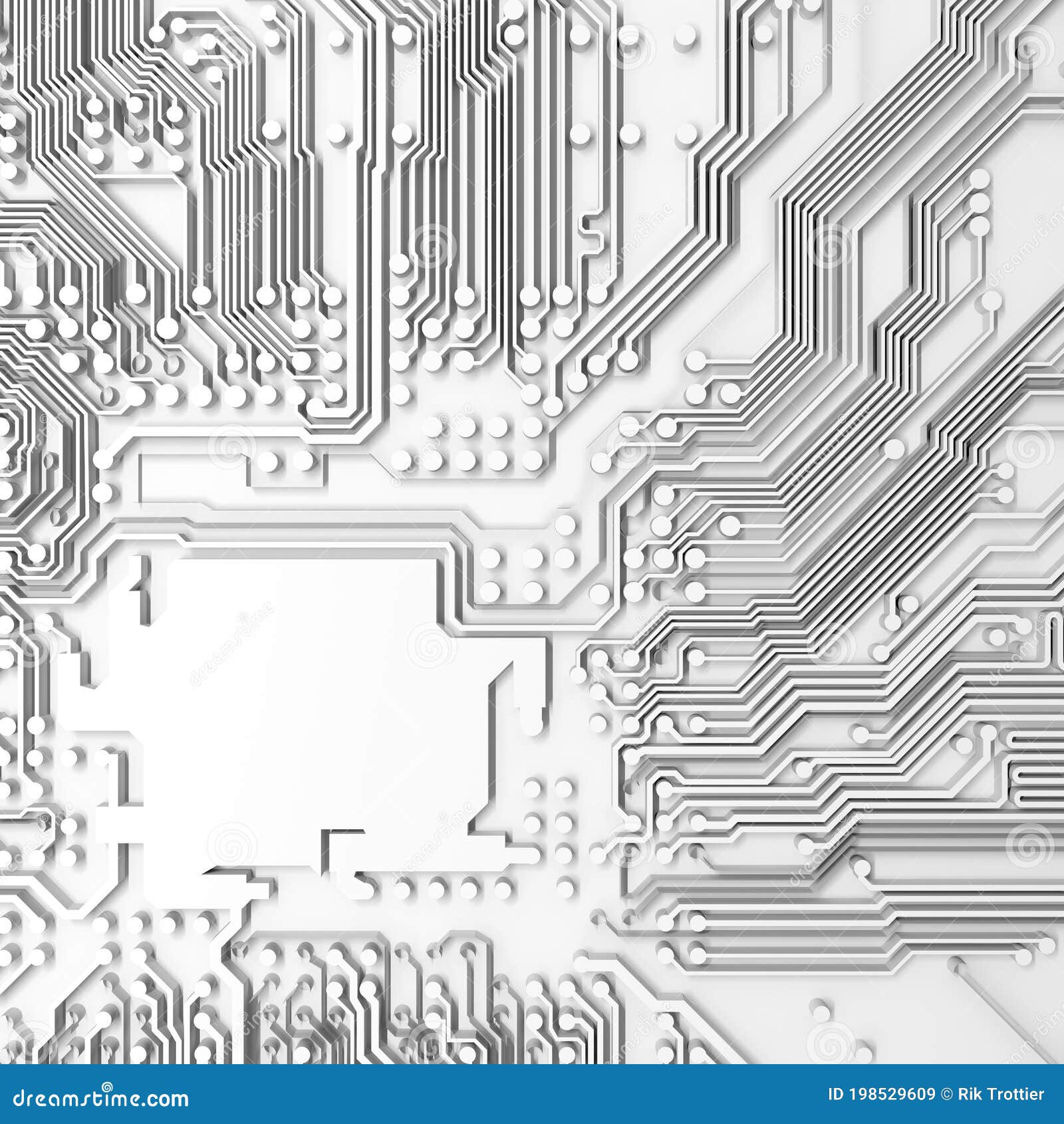 Circuits in White Background Stock Illustration - Illustration of ...