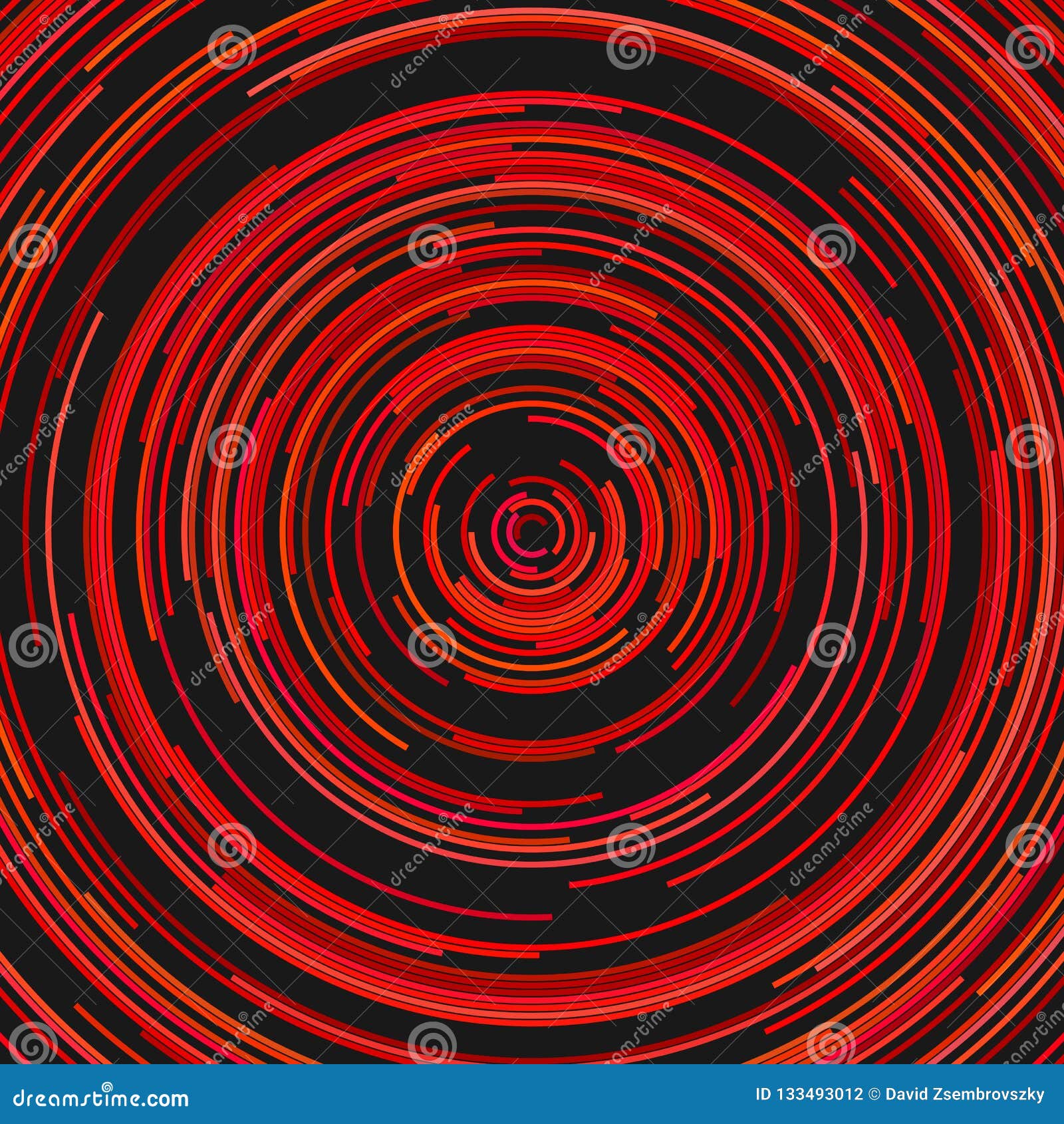 Circular Abstract Background - Graphic Design from Concentric Circular ...