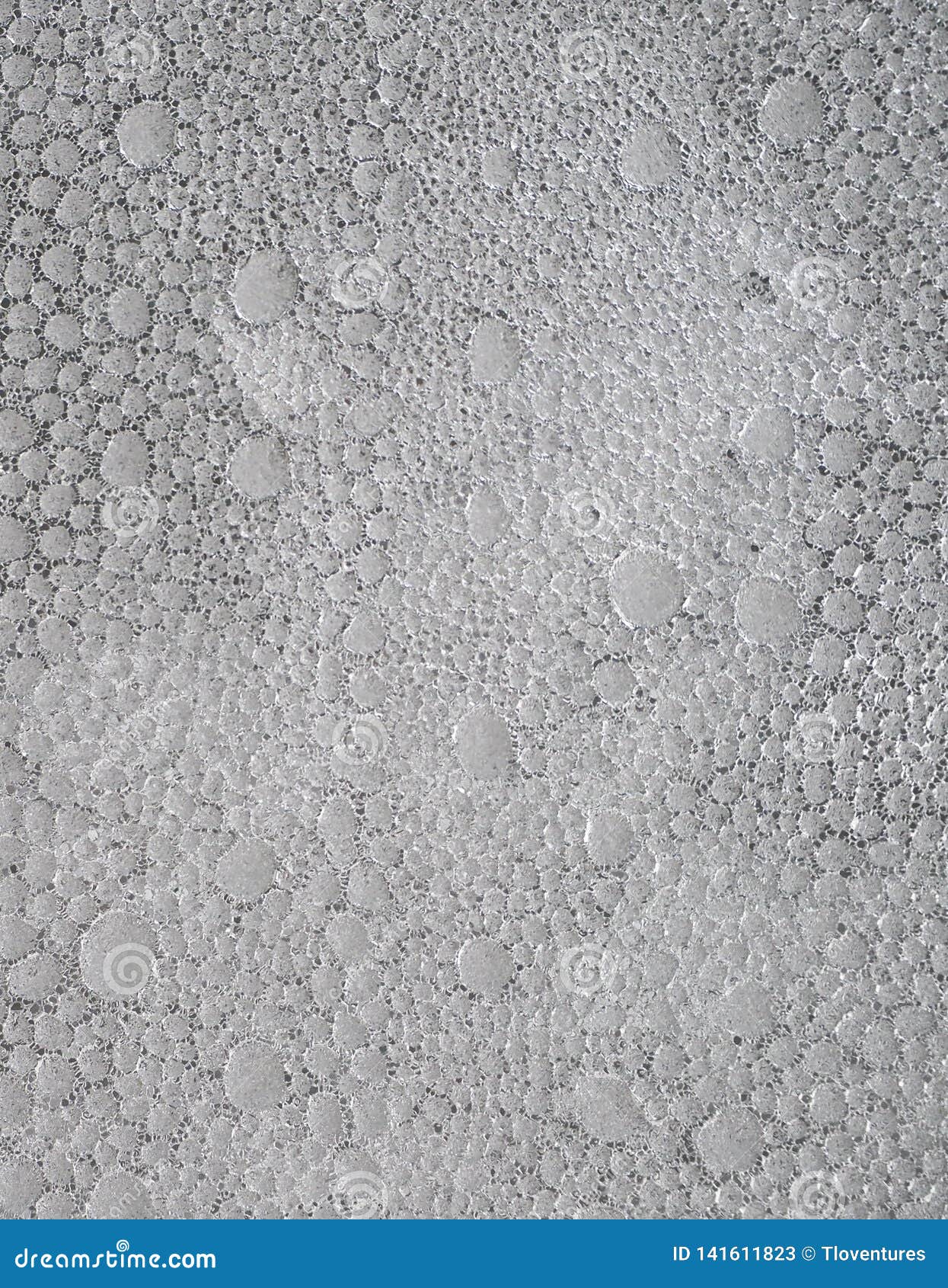 Circular Abstract Pattern of Ice on a Window Pane Stock Image - Image ...