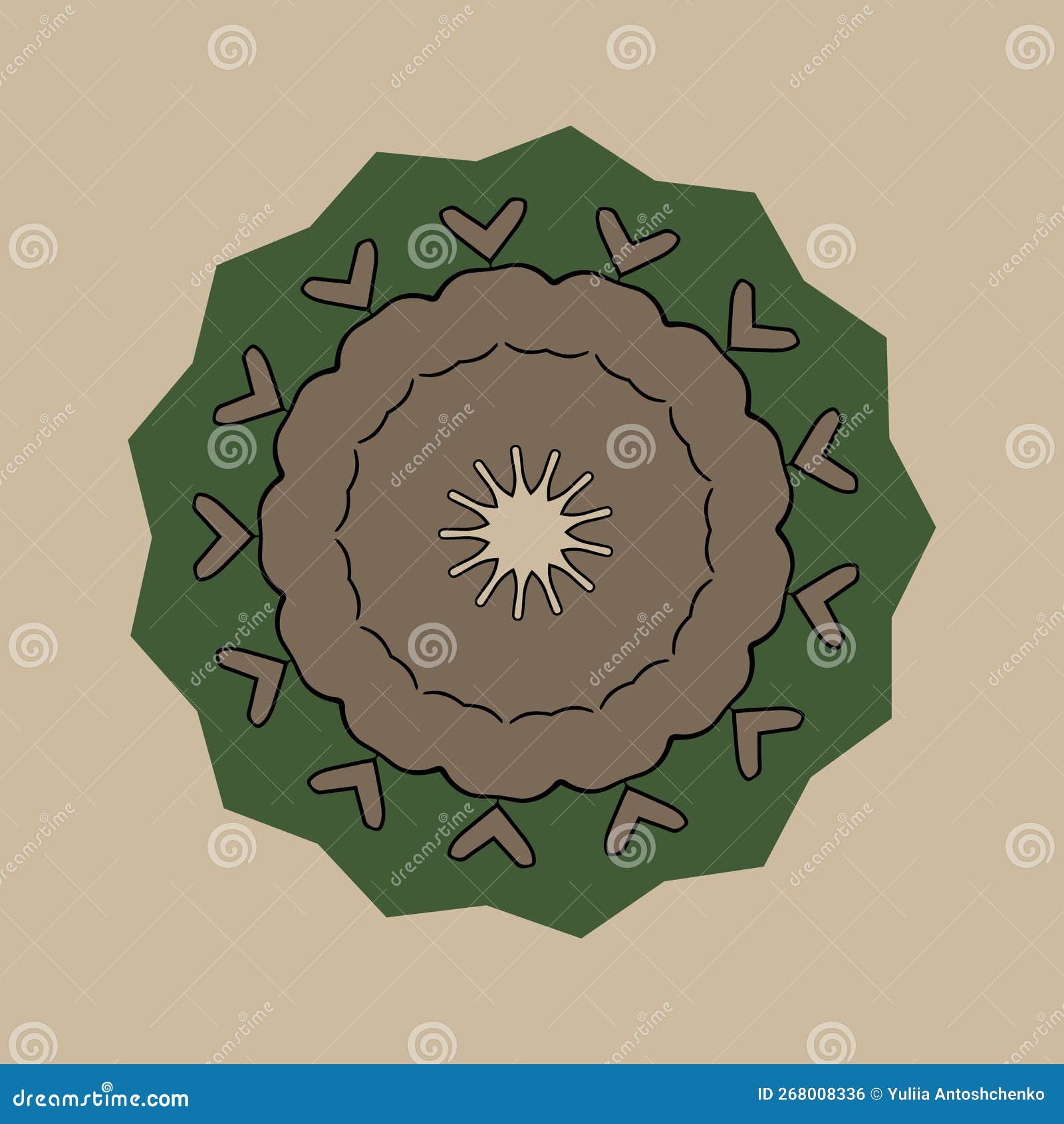 Circular abstract pattern. stock vector. Illustration of decorative ...