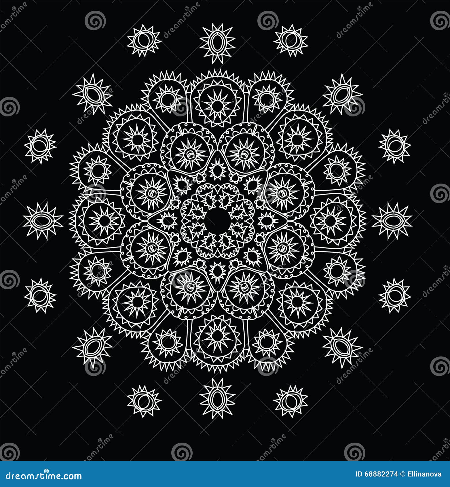 Circular abstract picture stock vector. Illustration of beauty - 68882274