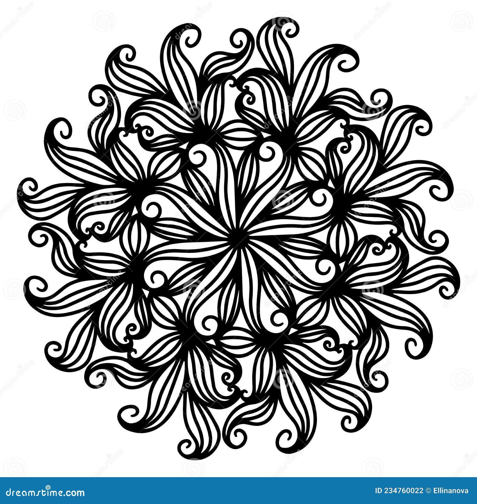 Circular abstract picture stock vector. Illustration of decorative ...