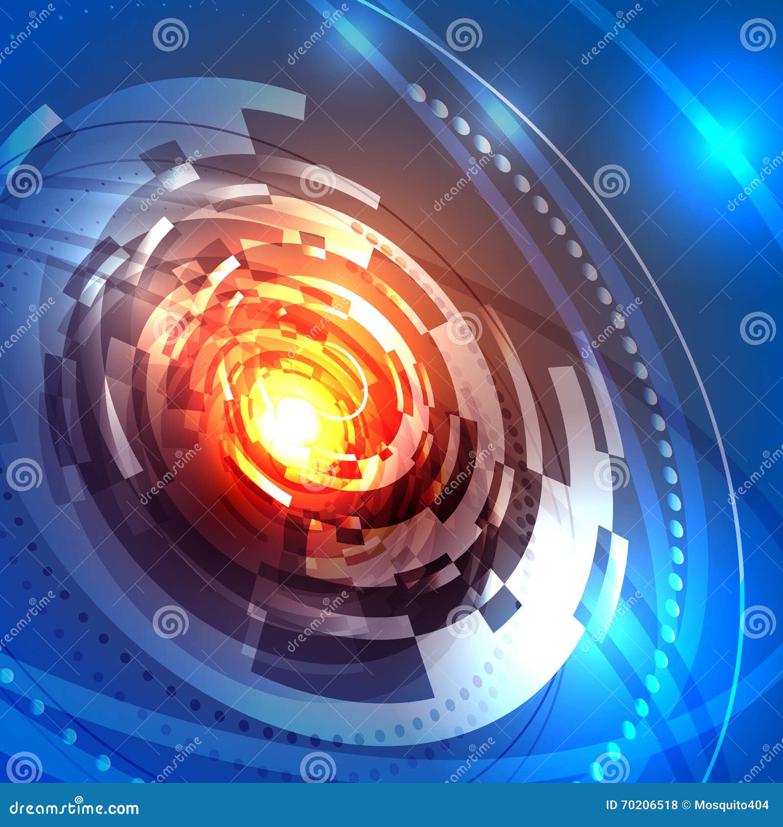 Circular Abstract Spaceship Stock Vector - Illustration of background ...