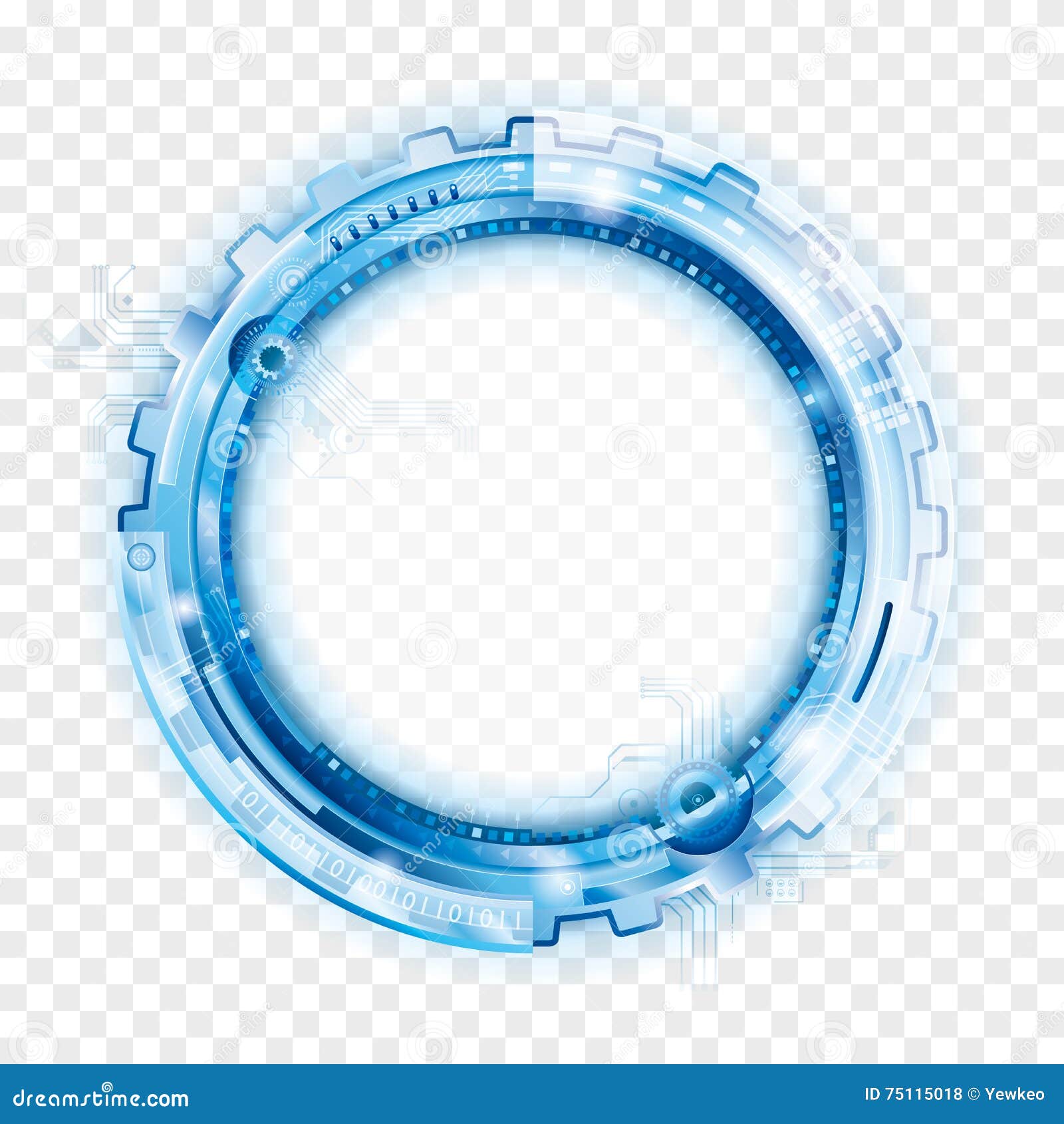 Circular Abstract Technology Background. Stock Vector - Illustration of ... Circular Abstract Technology Background. Stock Vector - Illustration of ...