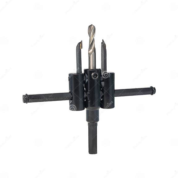 Circular Adjustable Drill Bit. Drill for Large Round Holes Stock Photo ...