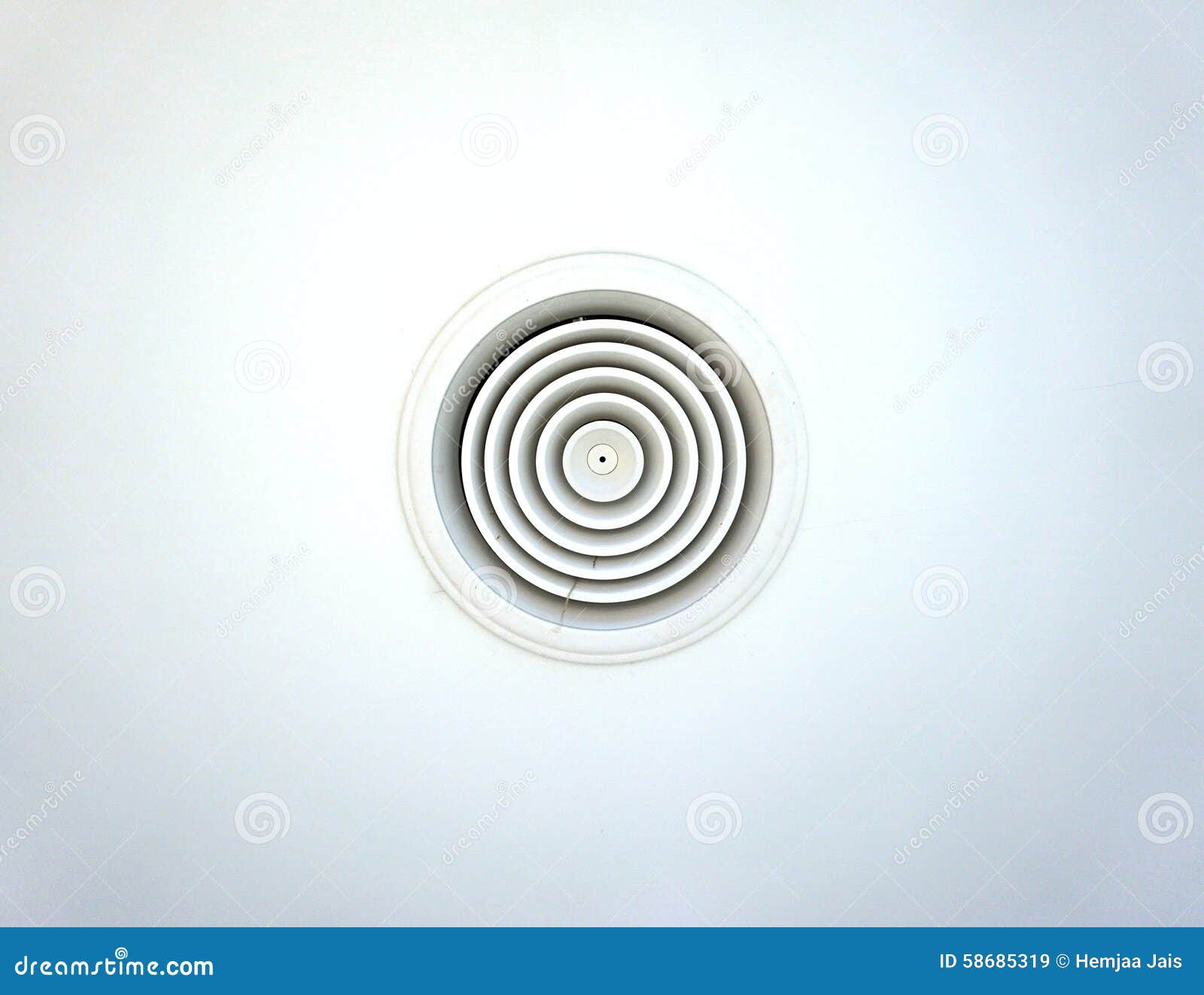 Circular Air Ventilation Duct On The Ceiling In White Royalty-Free ...