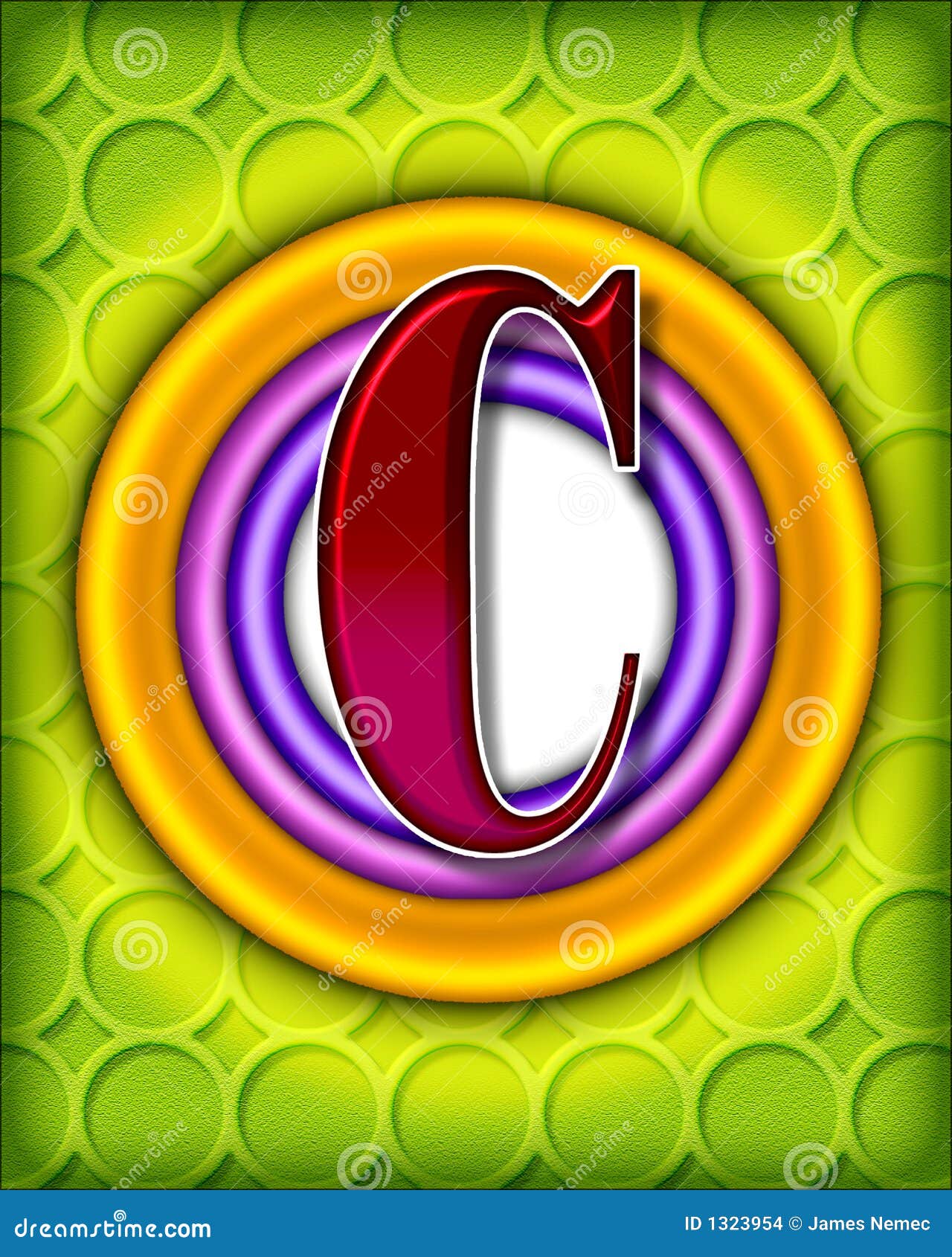 Circular alphabet - C stock illustration. Illustration of letters - 1323954