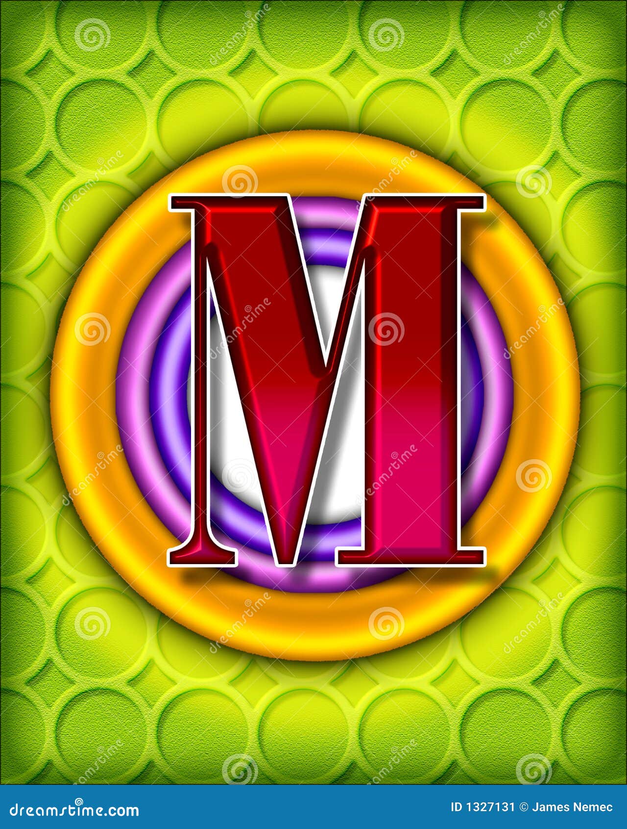 Circular alphabet - M stock illustration. Illustration of classy - 1327131