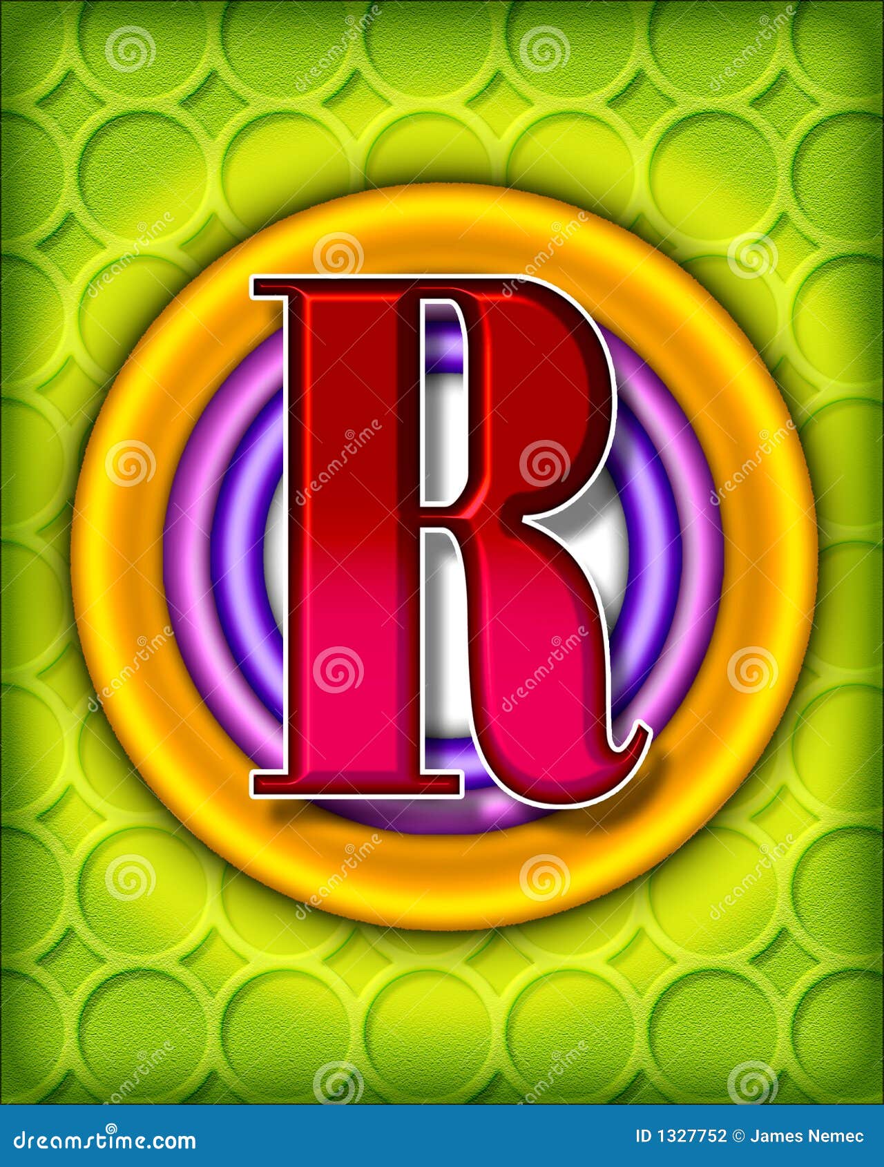 Circular alphabet - R stock illustration. Illustration of huge - 1327752