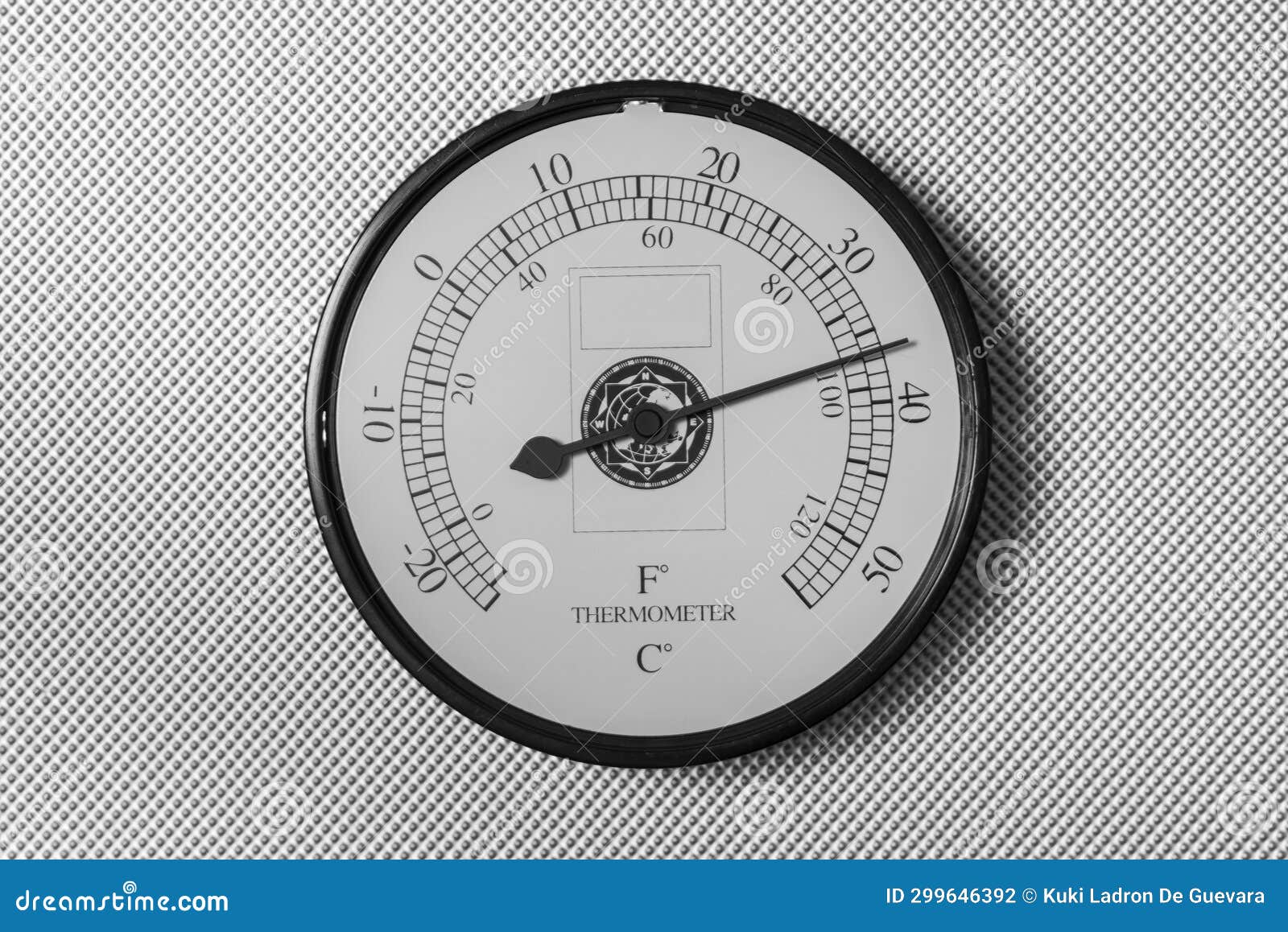 Circular Analog Thermometer Marking 36 Degrees Celcius Stock Photo ...