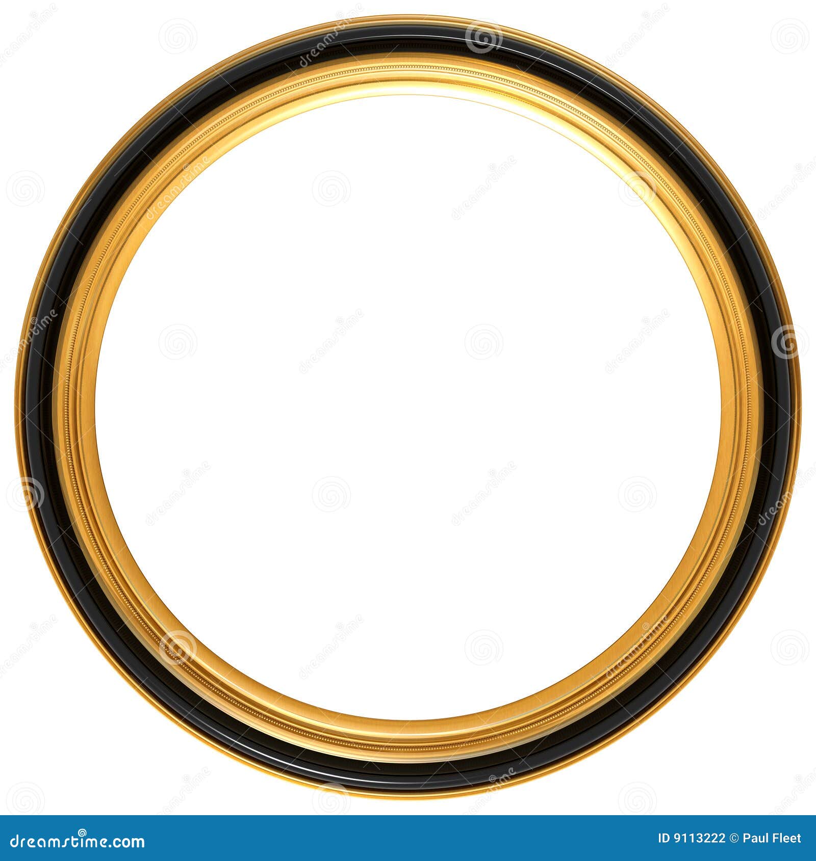 Circular Antique Picture Frame Stock Illustration - Illustration of ...