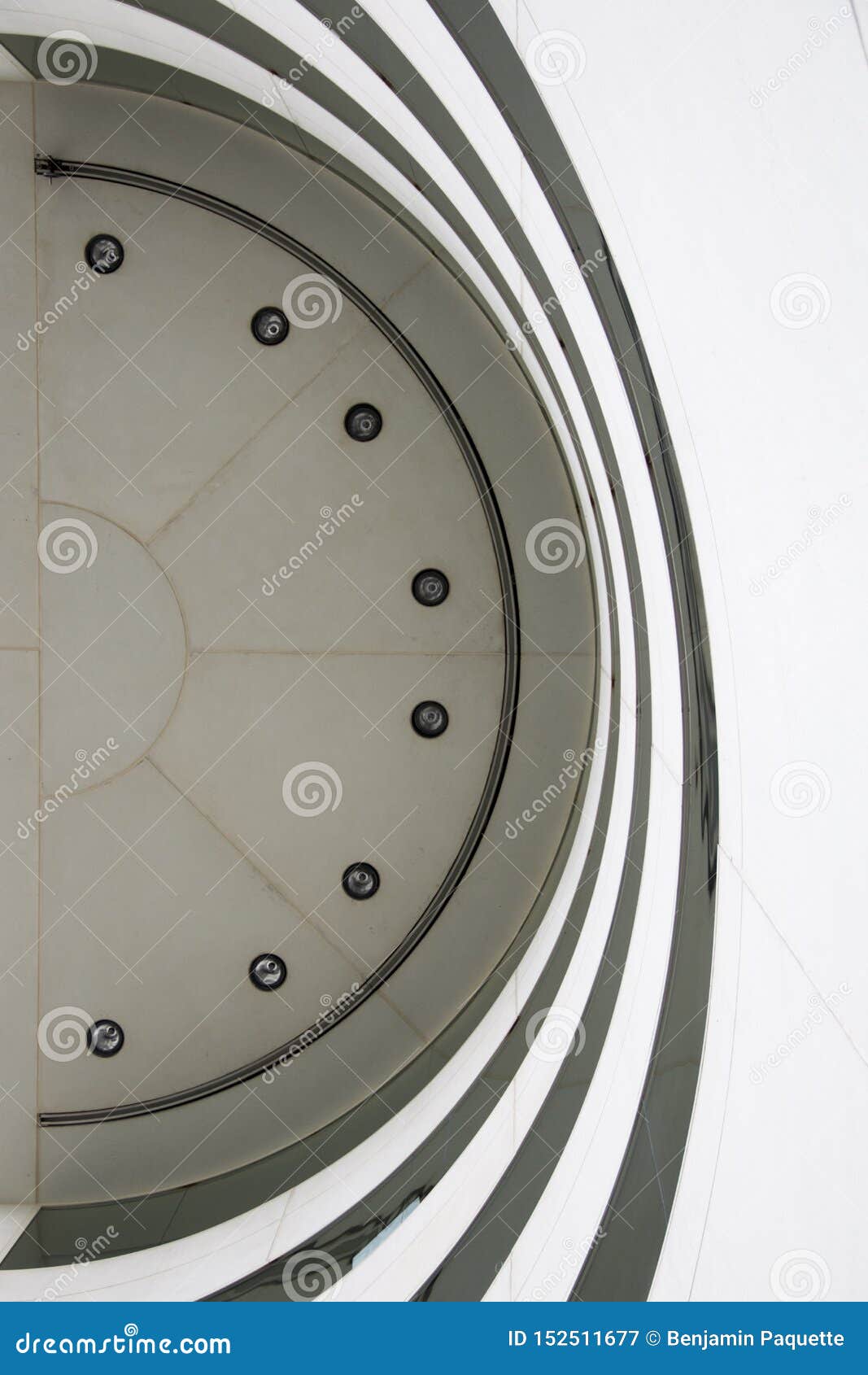 Circular Arch Patterns Taken On A Skybridge Stock Photo | CartoonDealer ...
