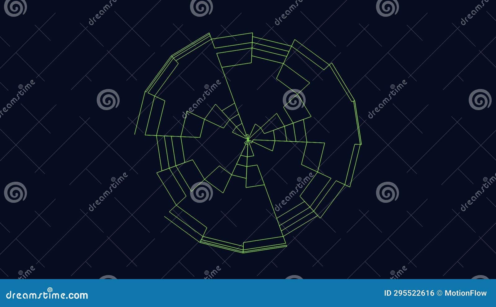 Spiraling Maze Intricate Pattern of Squares Arranged in a Circular ...