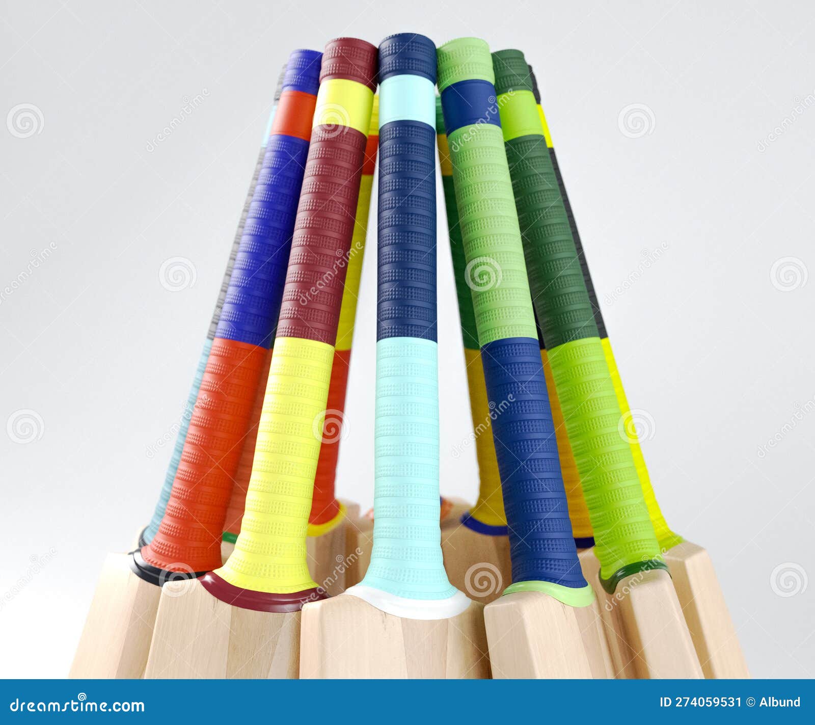 Circular Array of Cricket Bats Stock Illustration - Illustration of ...
