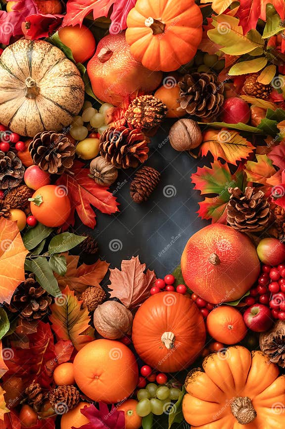 Circular Array of Thanksgiving Emptiness Symbol Stock Illustration ...