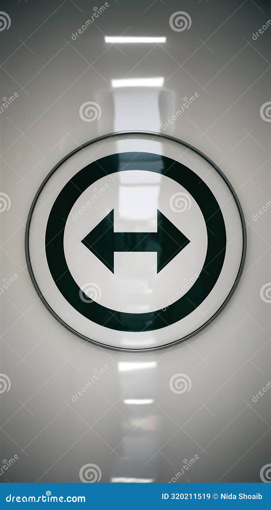 Circular Arrow Icon with Counterclockwise Black Arrows on White ...