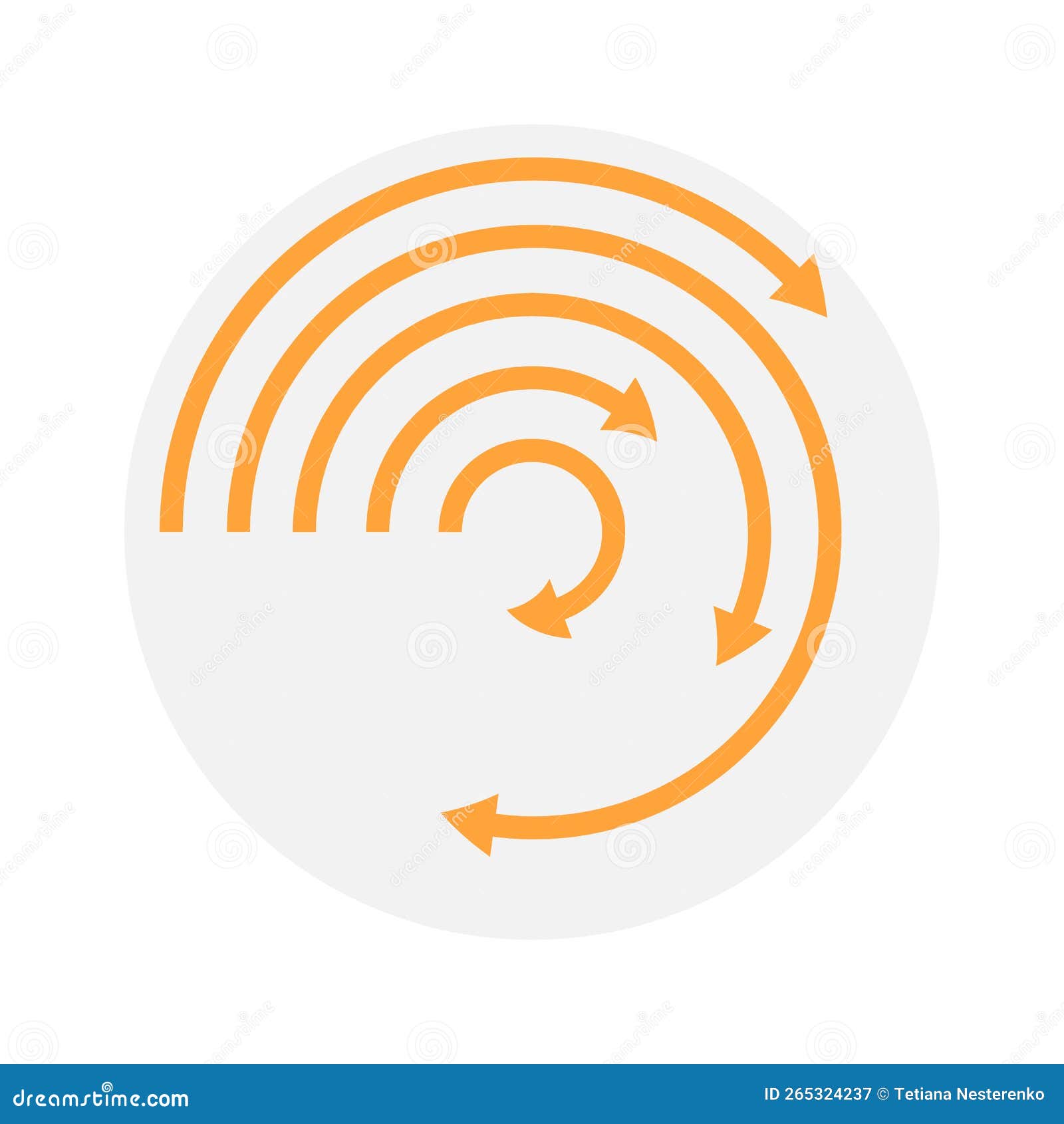 Circular Arrow Infographic Chart Design Element Stock Vector ...