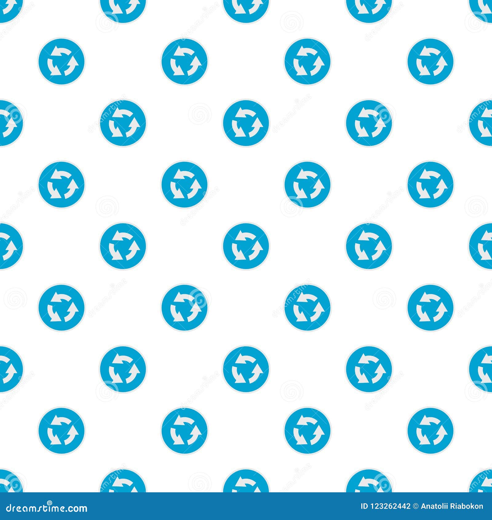 Circular Arrow Pattern Seamless Stock Illustration - Illustration of ...