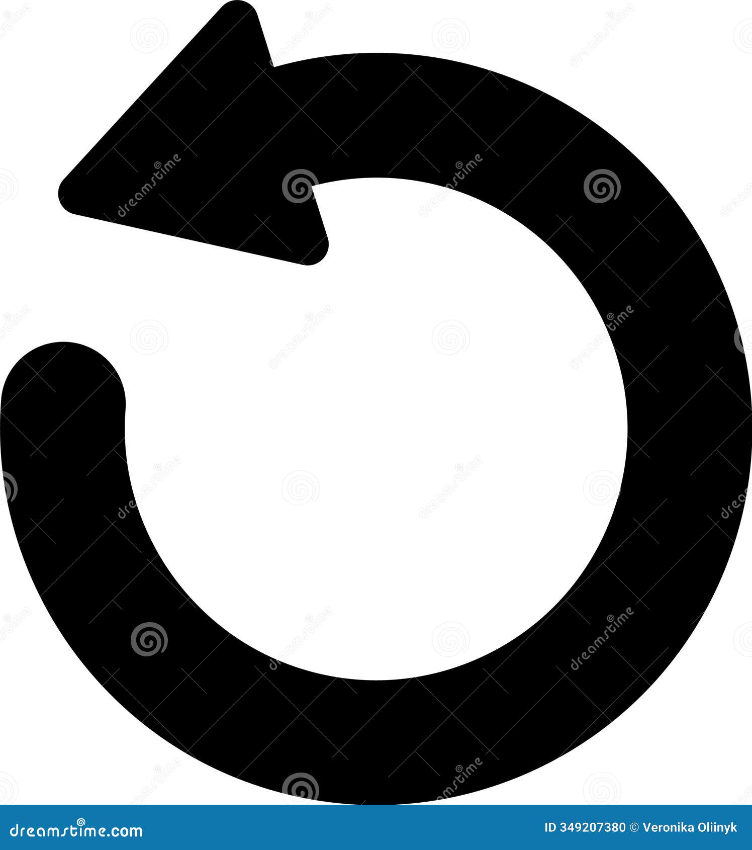 Circular Arrow Rotating Counterclockwise Creating A Seamless Loop That 4077
