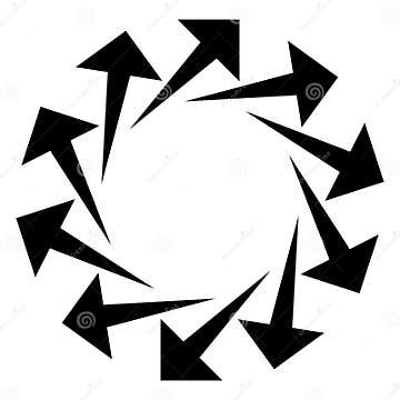 Circular Arrows for Cycle, Repeat Themes. Progress, Process, Procedure Concept Pointer Design ...