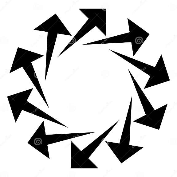 Circular Arrows for Cycle, Repeat Themes. Progress, Process, Procedure Concept Pointer Design ...