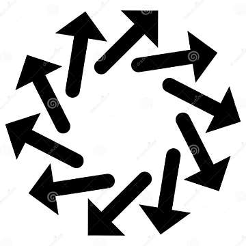 Circular Arrows for Cycle, Repeat Themes. Progress, Process, Procedure Concept Pointer Design ...