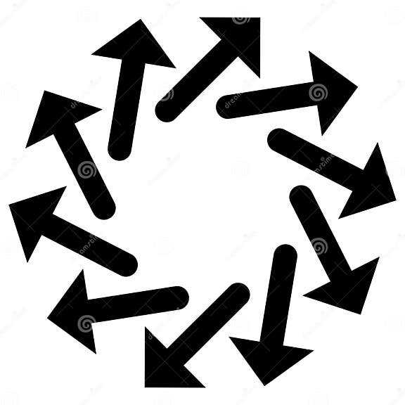 Circular Arrows for Cycle, Repeat Themes. Progress, Process, Procedure Concept Pointer Design ...