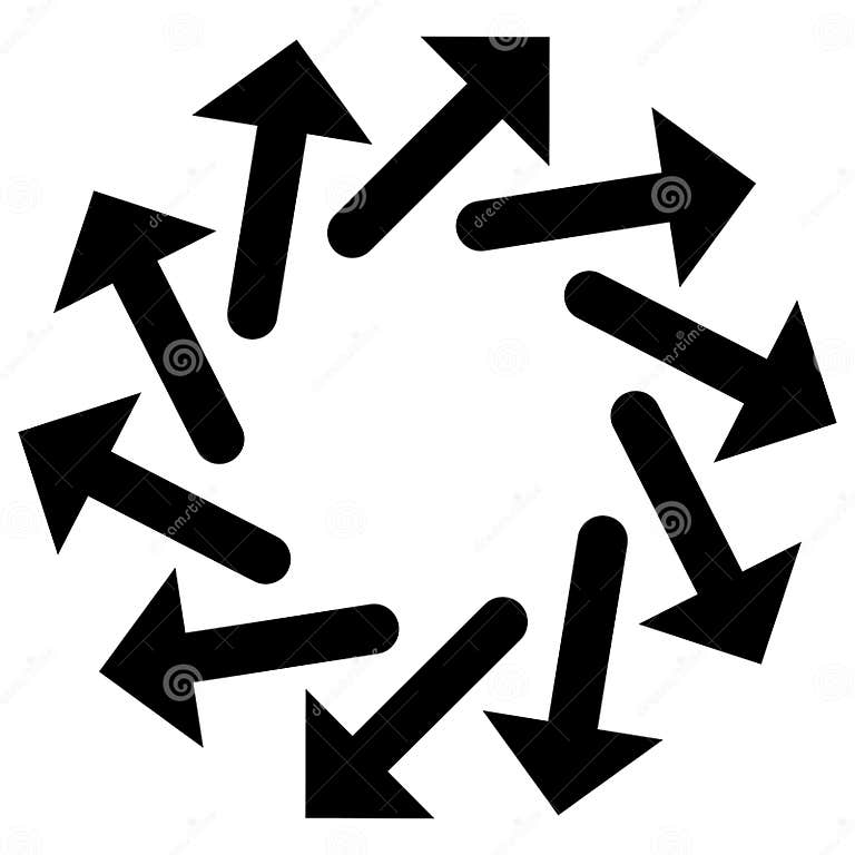 Circular Arrows for Cycle, Repeat Themes. Progress, Process, Procedure Concept Pointer Design ...