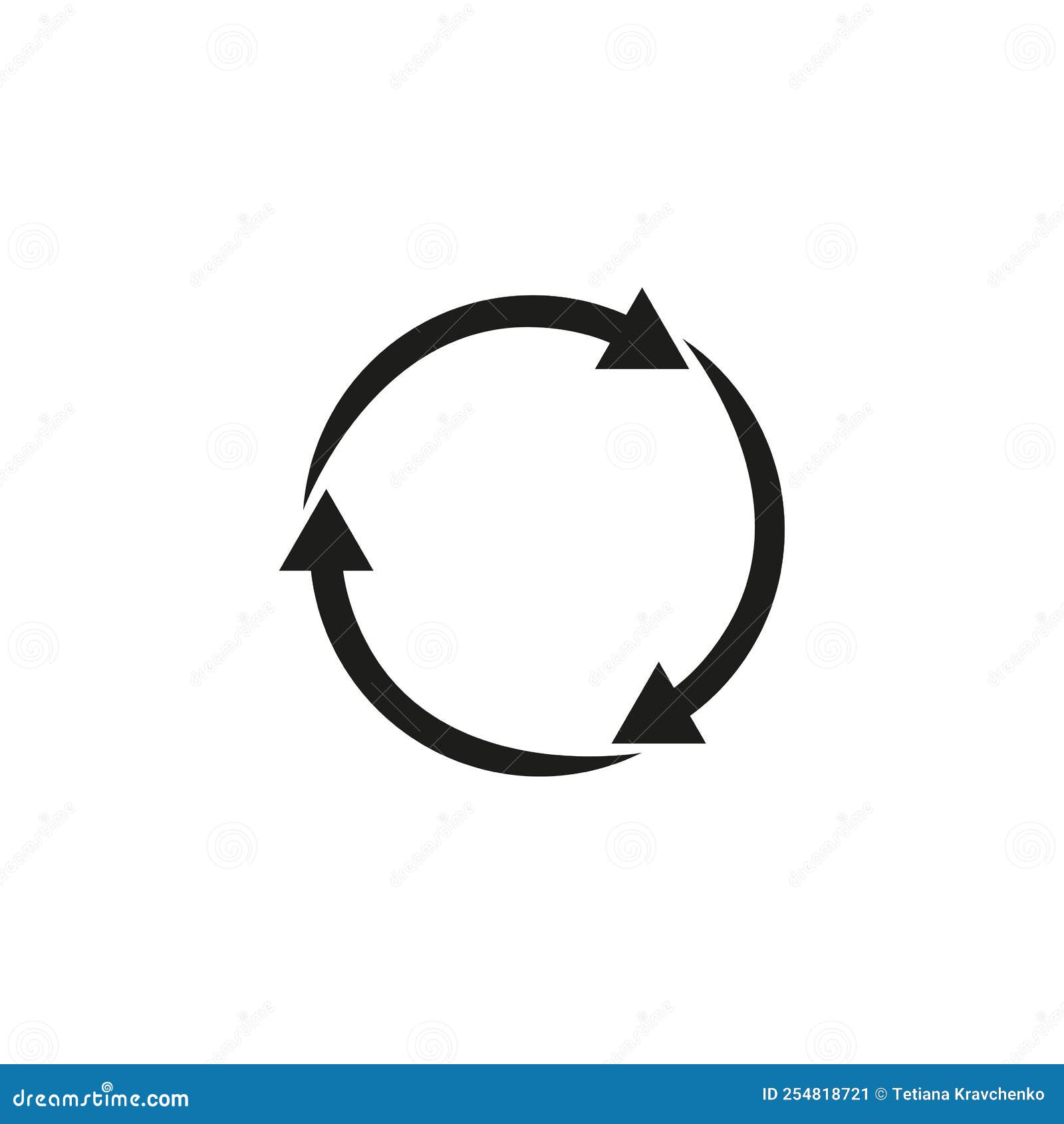 Circular Arrows. Infographic for Web Design. Reload Symbol. Vector ...