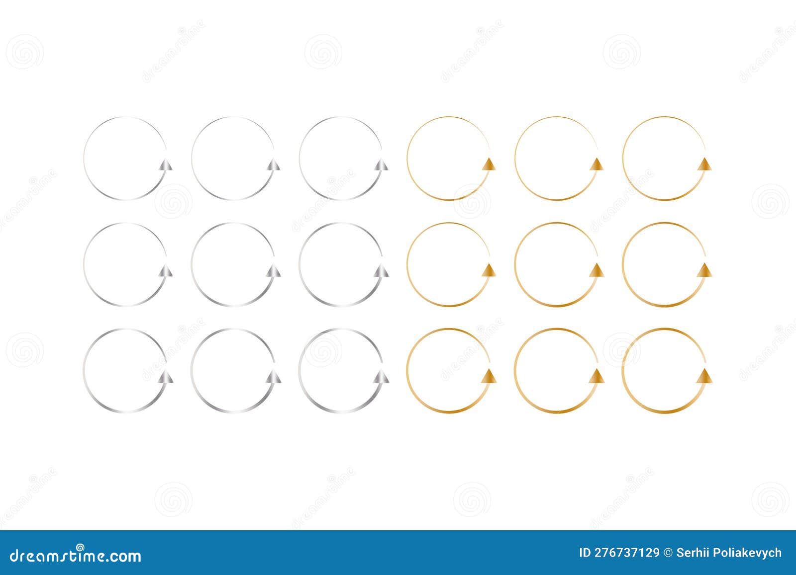 Circular Arrows. Motion Icon Set. Vector Illustration Stock Vector ...