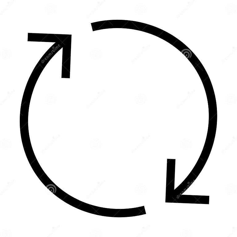Circular Arrows Representing Continuous Cycle or Process Stock Illustration - Illustration of ...