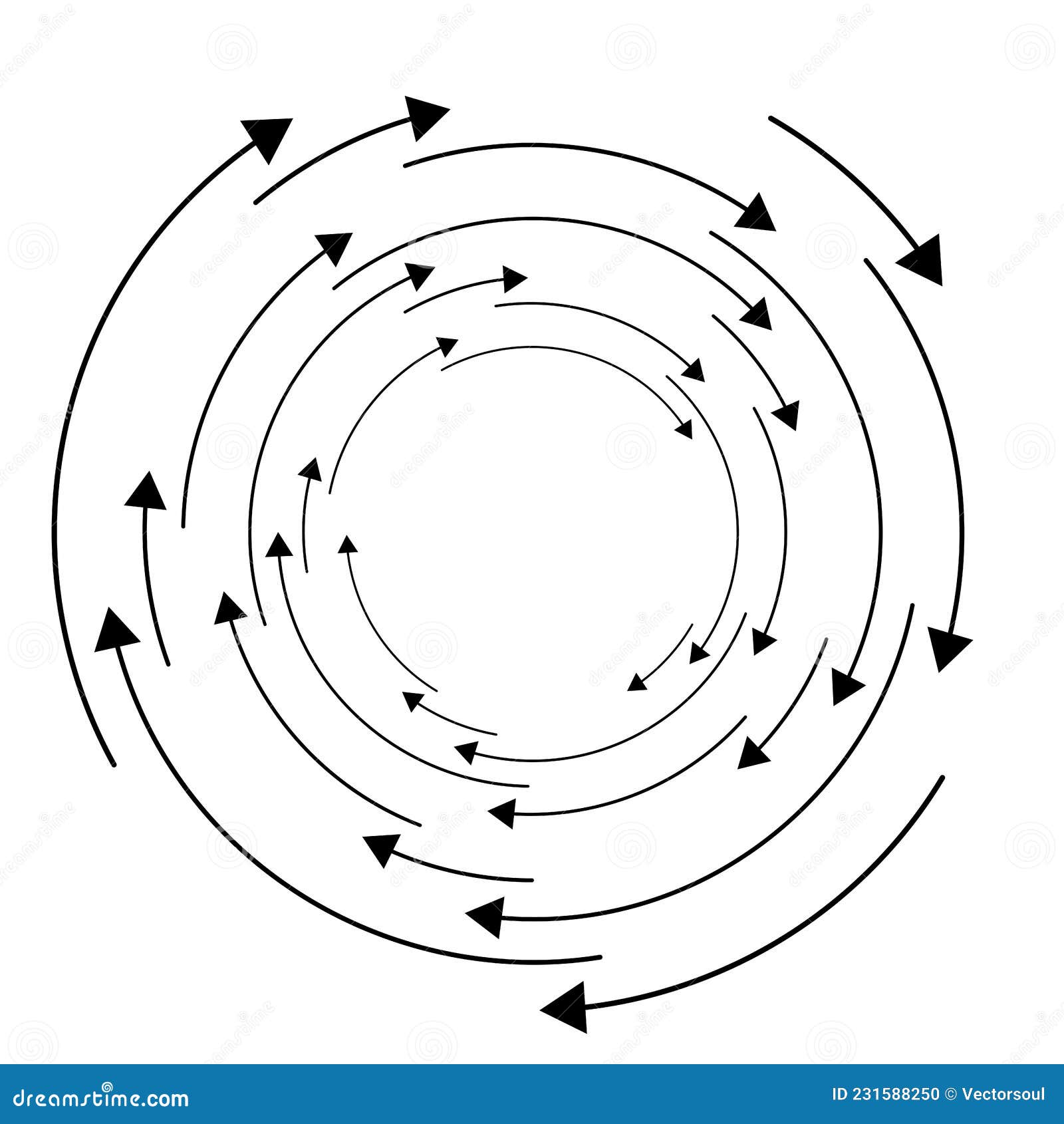 Circular Arrows for Steps, Stages, Phases Concepts. Cyclic, Cycle ...