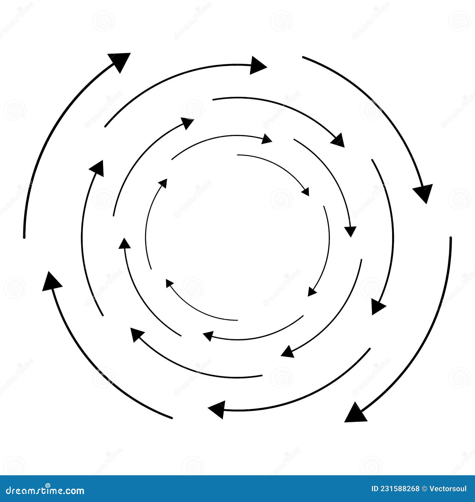 Circular Arrows for Steps, Stages, Phases Concepts. Cyclic, Cycle ...