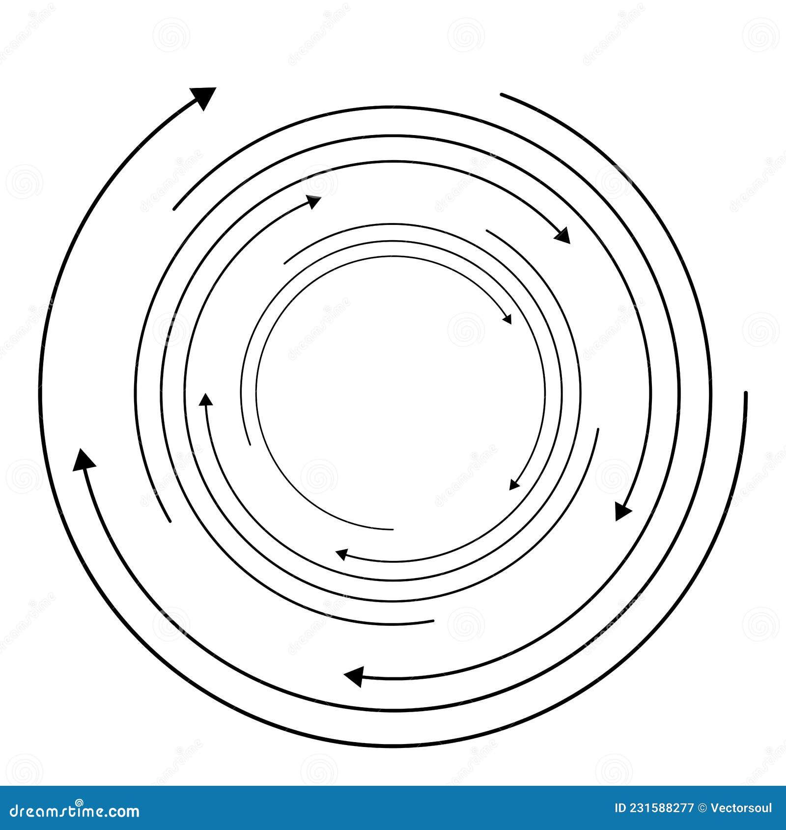 Circular Arrows for Steps, Stages, Phases Concepts. Cyclic, Cycle ...
