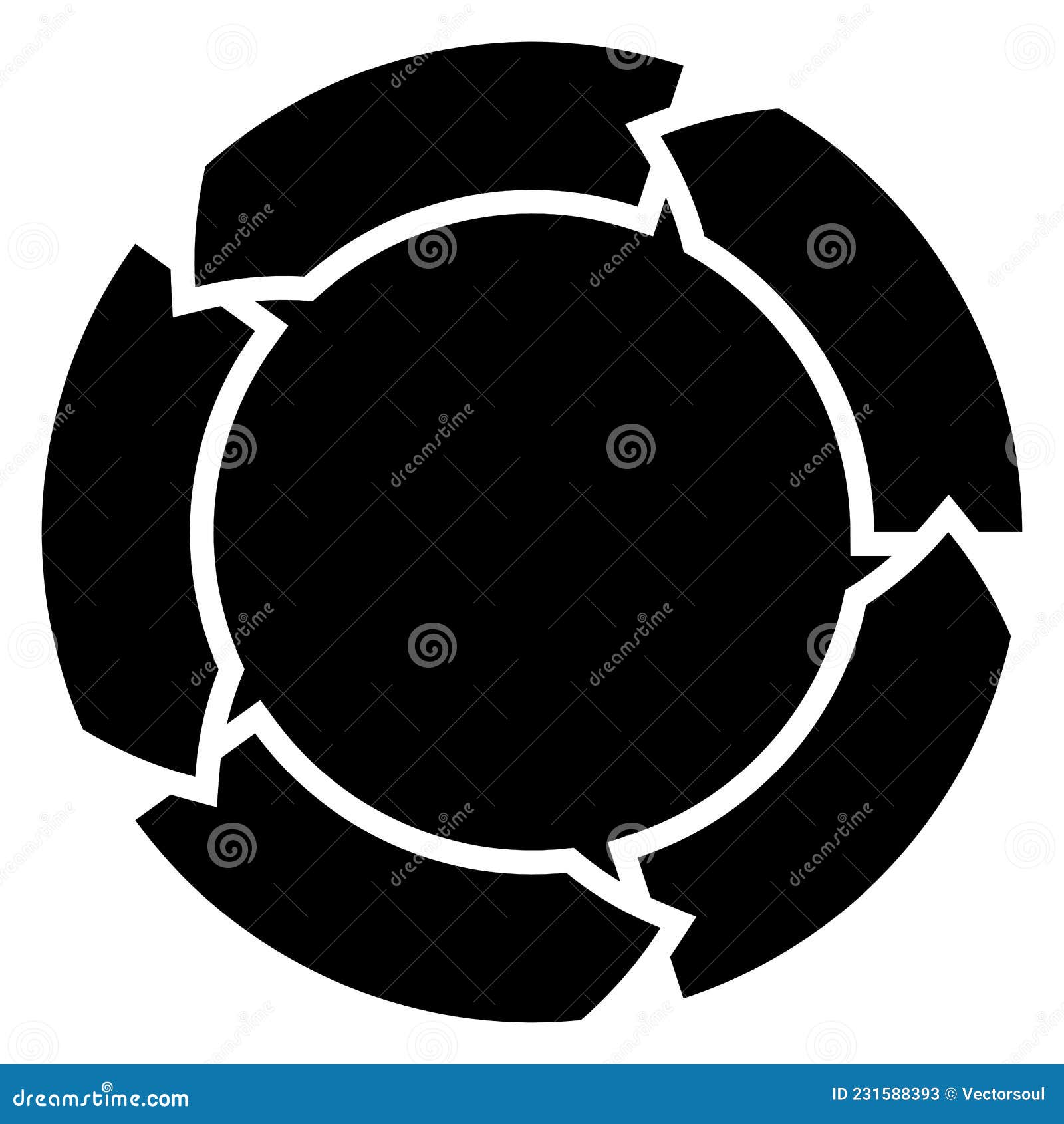 Circular Arrows for Steps, Stages, Phases Concepts. Cyclic, Cycle ...